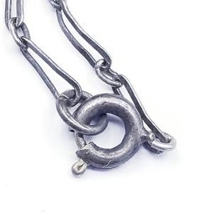 Vintage | Jewelry | Vintage Art Deco Sterling Silver Jet Necklace ...